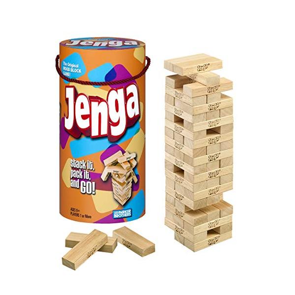 ボードゲーム 英語 アメリカ 海外ゲーム 53557 Hasbro Gaming Jenga Wooden Blocks Stacking Tumbling Tower Game | Party Games for Kids &amp; F...