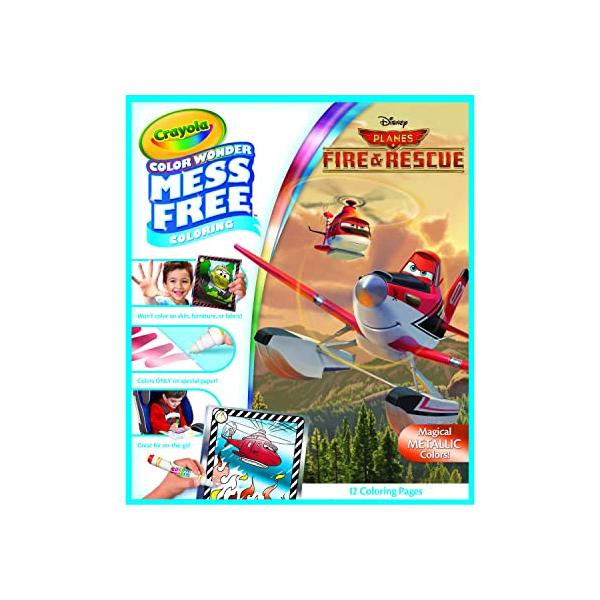 クレヨラ アメリカ 海外輸入 知育玩具 752476 Crayola Planes Fire and Rescue Color Wonder Refill, 12 Mess Free Coloring Pages, Gift for Kid...