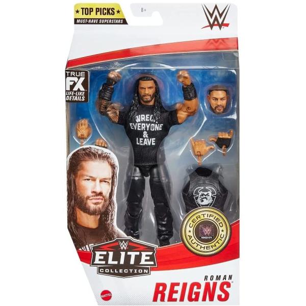 WWE フィギュア アメリカ直輸入 人形 プロレス 大人気  GVC04 WWE MATTEL Top Picks Elite Roman Reigns 6-inch Action Figure with Deluxe Articulati...