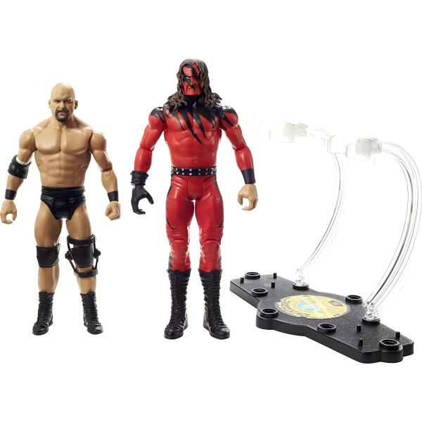 WWE フィギュア アメリカ直輸入 人形 プロレス 大人気  HDM08 Mattel WWE “Stone Cold” Steve Austin vs Kane Championship Showdown 2-Pack 6-inch Ac...