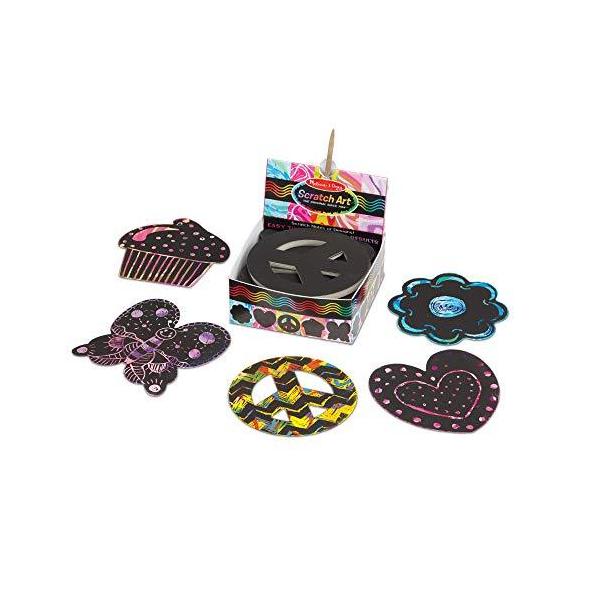 メリッサ&amp;ダグ おもちゃ 知育玩具 Melissa &amp; Doug 32043 Melissa &amp; Doug Scratch Art? Box of 125 Friendship-Themed Shaped Notes...