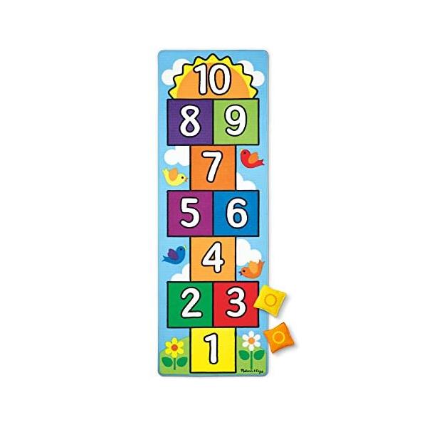 メリッサ&amp;ダグ おもちゃ 知育玩具 Melissa &amp; Doug 96152 Melissa &amp; Doug Hop and Count Hopscotch Game Rug (3 pcs, 78.5 x 26.5 i...