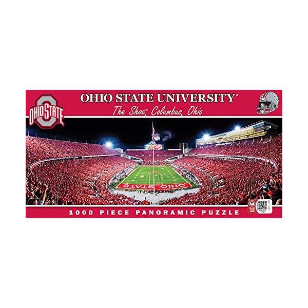 ジグソーパズル 海外製 アメリカ OST1031 MasterPieces 1000 Piece Sports Jigsaw Puzzle - NCAA Ohio State Buckeyes Endzone View Panoramic ...
