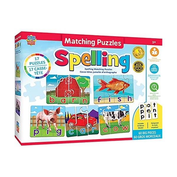 ジグソーパズル 海外製 アメリカ 11812 MasterPieces Kids Games - Educational Spelling Matching Game - Game for Kids and Family - Laugh a...