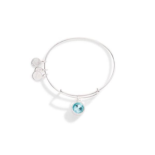 アレックスアンドアニ アメリカ アクセサリー ブランド かわいい おしゃれ  A21EBBIR3SS Alex and Ani Birthstones Expandable Bangle for Women, March, Aquamari...
