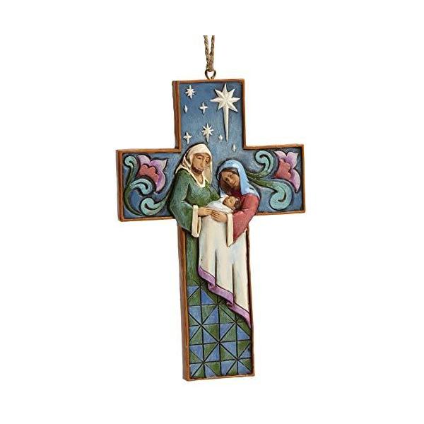 エネスコ Enesco 置物 インテリア 海外モデル アメリカ 輸入物 ジムショア Jim Shore  4055129 Enesco 4055129 Cross-Shaped Holy Family Ornament, Multicolo...