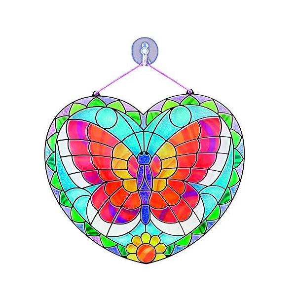 メリッサ&amp;ダグ おもちゃ 知育玩具 Melissa &amp; Doug 9295 Melissa &amp; Doug Stained Glass Made Easy Activity Kit: Butterfly - 140+ ...