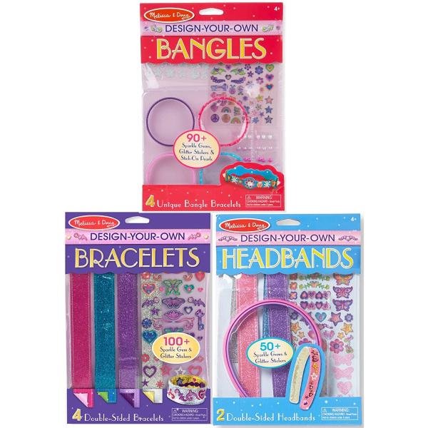 メリッサ&amp;ダグ おもちゃ 知育玩具 Melissa &amp; Doug 8108 Melissa &amp; Doug Design-Your-Own Jewelry-Making Kits - Bangles, Headband...