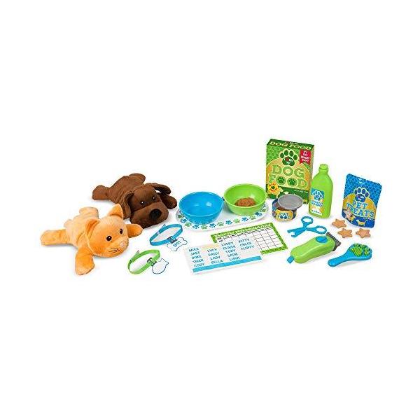 メリッサ&amp;ダグ おもちゃ おままごと ごっこ遊び Melissa &amp; Doug 8551 Melissa &amp; Doug Feeding and Grooming Pet Care Play Set Pretend P...