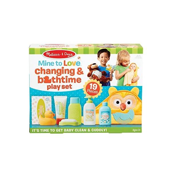 メリッサ&amp;ダグ おもちゃ おままごと ごっこ遊び Melissa &amp; Doug 31703 Melissa &amp; Doug Mine to Love Changing &amp; Bathtime Play Set f...