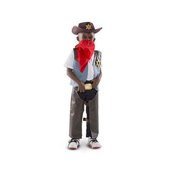 メリッサ&amp;ダグ おもちゃ おままごと ごっこ遊び Melissa &amp; Doug 98233 Melissa &amp; Doug Cowboy Role Play Costume Set (5 pcs) - Includes...