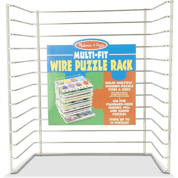 メリッサ&amp;ダグ おもちゃ 知育玩具 Melissa &amp; Doug 1042 Melissa &amp; Doug Multi-Fit Metal Wire Puzzle Rack 12 inches wide and 0.7...