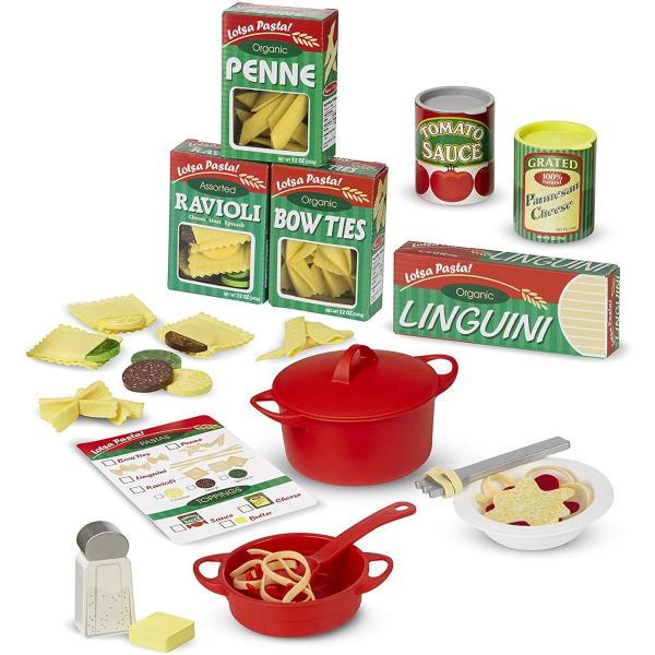 メリッサ&amp;ダグ おもちゃ おままごと ごっこ遊び Melissa &amp; Doug 9361 Melissa &amp; Doug Prepare &amp; Serve Pasta Set with Toy Food &amp...