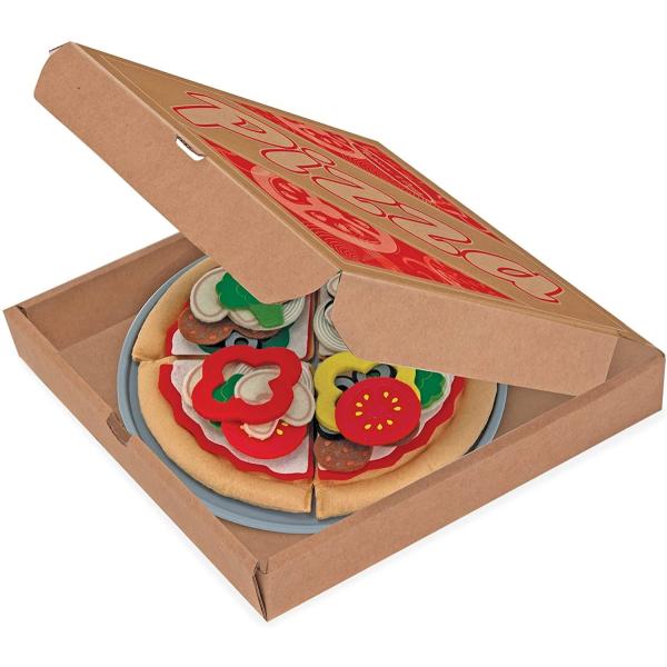メリッサ&amp;ダグ おもちゃ おままごと ごっこ遊び Melissa &amp; Doug 3974 Melissa &amp; Doug Felt Food Mix And Match Pizza Play Food Set - 42...
