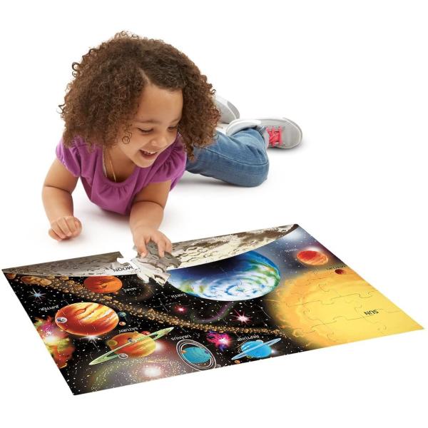 メリッサ&amp;ダグ おもちゃ 知育玩具 Melissa &amp; Doug 0413 Solar System: 48-Piece Floor Puzzle + Free Melissa &amp; Doug Scratch Art ...
