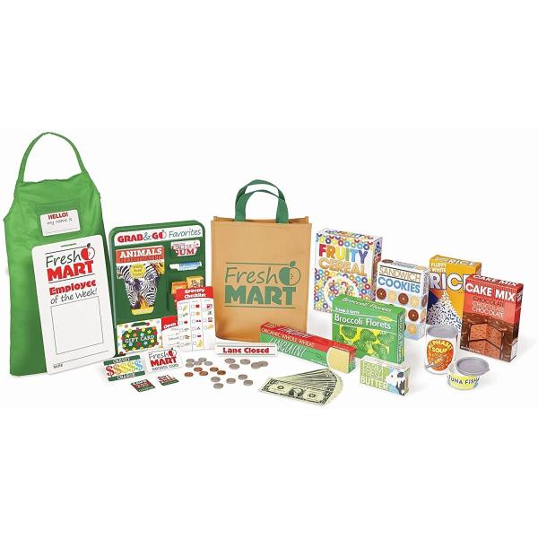 メリッサ&amp;ダグ おもちゃ おままごと ごっこ遊び Melissa &amp; Doug 5183 Melissa &amp; Doug Fresh Mart Companion Set, Grocery Store Pretend ...