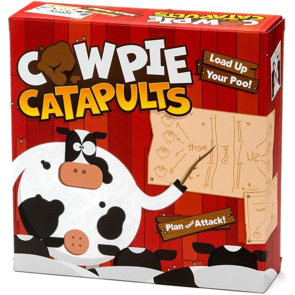 ボードゲーム 英語 アメリカ 海外ゲーム 3012 The Good Game Company Cowpie Catapults - Launch Poop with a Catapult to Knock Over Cows, Last ...