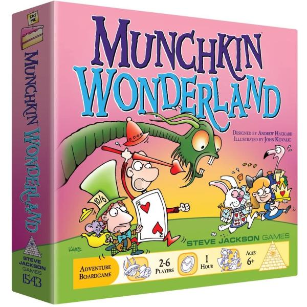 ボードゲーム 英語 アメリカ 海外ゲーム SJG01543 Munchkin Wonderland Board Game | Family Board and Card Game | for Adults and Kids | Fantas...