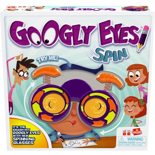 ボードゲーム 英語 アメリカ 海外ゲーム 919403 Googly Eyes Spin - The Classic Googly Eyes Family Drawing Game with Crazy, Vision-Altering S...