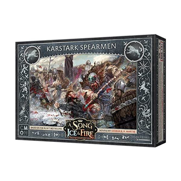 ボードゲーム 英語 アメリカ 海外ゲーム SIF114 A Song of Ice and Fire Tabletop Miniatures Karstark Spearmen | Strategy Game for Teens and A...