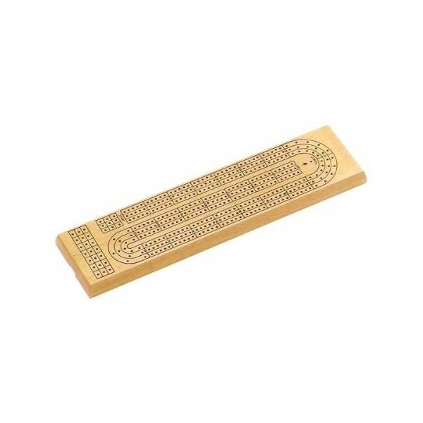 ボードゲーム 英語 アメリカ 海外ゲーム 2425 CHH 2425 15" 3 Track Wooden Cribbage Board &amp; 9 Plastic Pegs, Natural海外限定品を迅速輸入！5〜15営業日にて発送...