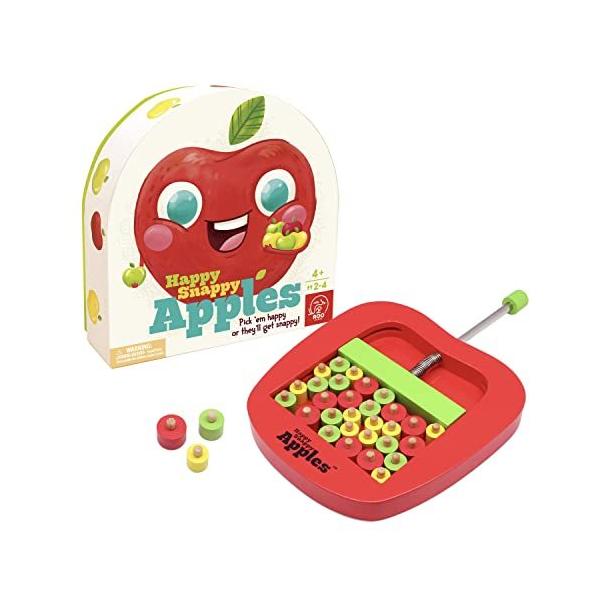 ボードゲーム 英語 アメリカ 海外ゲーム AS/810/12C ROO Games Happy Snappy Apples - Fun Wooden Strategy Game for Kids - for Ages 3-4-5-6 + -...