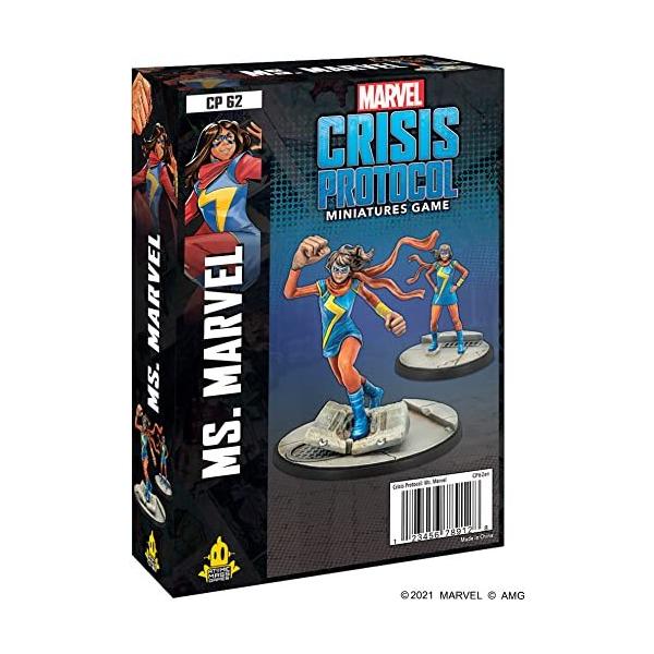 ボードゲーム 英語 アメリカ 海外ゲーム CP62en Atomic Mass Games Marvel: Crisis Protocol Ms. Marvel Character Pack - Embrace The Power of S...