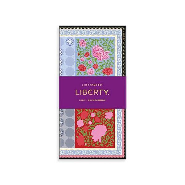 ボードゲーム 英語 アメリカ 海外ゲーム 9780735371026 Galison Liberty 2-in-1 Game Set Aurora from Galison - Ludo and Backgammon Set with Li...