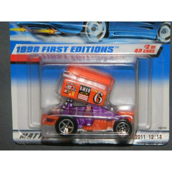 ホットウィール マテル ミニカー ホットウイール  Hot Wheels Mattel 1998 First Editions 1:64 Scale Orange Dodge Slideout Die Cast Car #002海外限定品を...