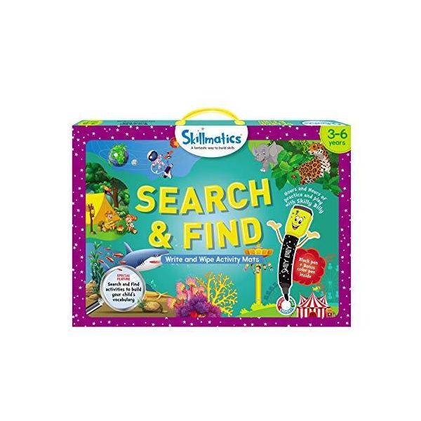 Skillmatics スキルマティクス アメリカ 海外輸入 知育玩具 教養ゲーム  SKILL69SFB Skillmatics Search and Find Educational Game - Reusable Preschool ...
