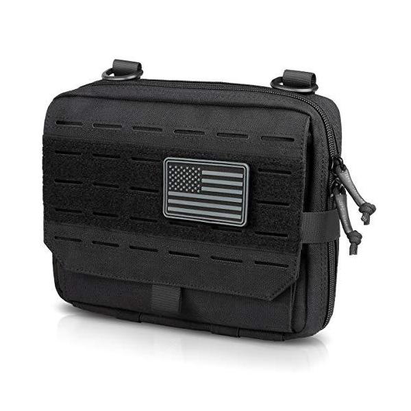 タクティカルポーチ ミリタリーポーチ サバイバルゲーム サバゲー アメリカ ?WY-0171B WYNEX Tactical Molle Admin Pouch of Tri-Fold Open Design, Molle Tool Pou...