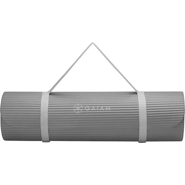 ヨガマット フィットネス 05-64495 Gaiam Extra-Thick Yoga Fitness Mat and Exercise Mat with Non-Slip Texture and Easy Carry Strap - I...