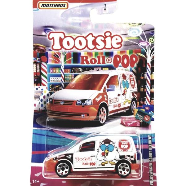 マッチボックス マテル ミニカー MATCHBOX アメリカ直輸入  Matchbox Limited Candy Series White Tootsie Roll Pop Volkswagen Delivery Van 1/64 S S...