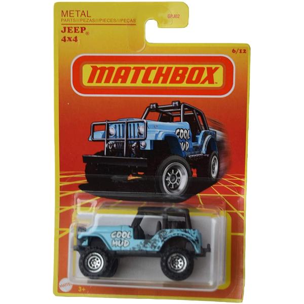 マッチボックス マテル ミニカー MATCHBOX アメリカ直輸入  Matchbox Jeeps 4x4, [Blue] Cool Mud 6/12海外限定品を迅速輸入！5〜15営業日にて発送します。型番：関連：マッチボックス,マテル,ミ...