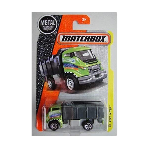 マッチボックス マテル ミニカー MATCHBOX アメリカ直輸入  Matchbox 2016 MBX Construction Tilt 'N Tip (Garbage Truck) 35/125, Green海外限定品を迅速輸入！5〜...