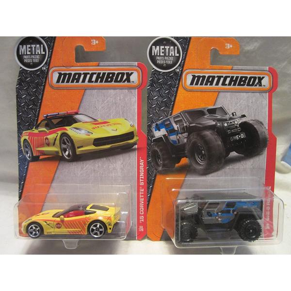 マッチボックス マテル ミニカー MATCHBOX アメリカ直輸入  Matchbox MBX Heroic Rescue '15 Corvette Stingray &amp; GHE-O Rescue Die Cast 1/64 Sca...