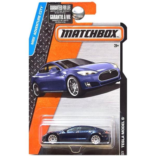 マッチボックス マテル ミニカー MATCHBOX アメリカ直輸入  Matchbox, 2016 MBX Adventure City, Tesla Model S [Dark Blue] 24/125海外限定品を迅速輸入！5〜15営業日...
