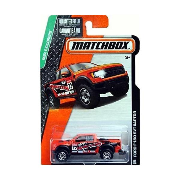 マッチボックス マテル ミニカー MATCHBOX アメリカ直輸入  Matchbox 2015 MBX Explorers Ford F-150 SVT Raptor 118/120, Orange海外限定品を迅速輸入！5〜15営業日にて...