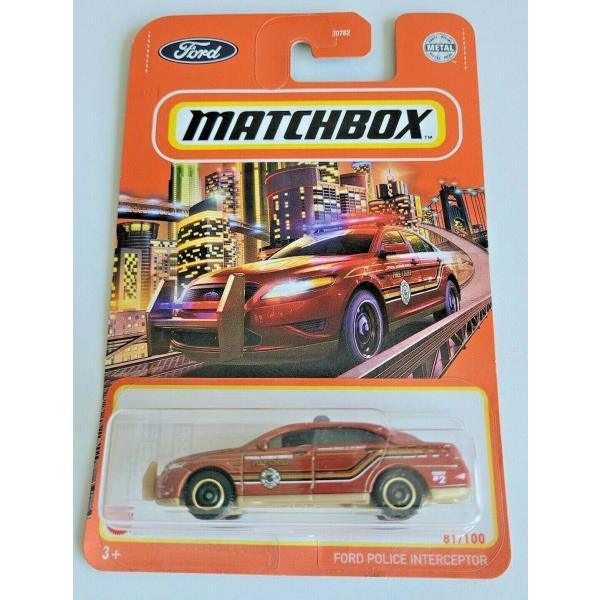 マッチボックス マテル ミニカー MATCHBOX アメリカ直輸入 GGF12 Matchbox Ford Police Interceptor, 81/100 [Red]海外限定品を迅速輸入！5〜15営業日にて発送します。商品名（自動翻訳...