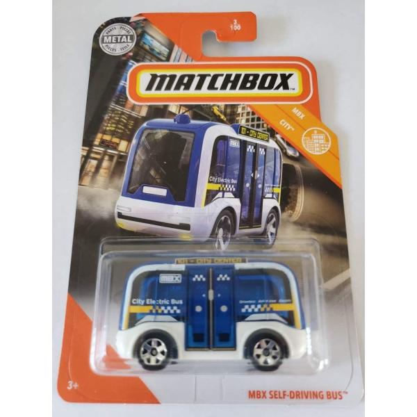 マッチボックス マテル ミニカー MATCHBOX アメリカ直輸入 GKK32 Matchbox 2020 MBX City MBX Self-Driving Bus, Blue 3/100海外限定品を迅速輸入！5〜15営業日にて発送します...