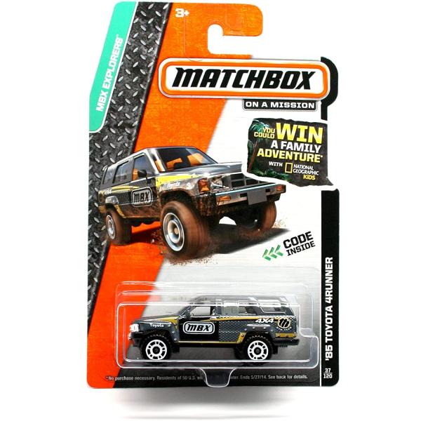 マッチボックス マテル ミニカー MATCHBOX アメリカ直輸入  Matchbox, 2014 MBX Explorers, '85 Toyota 4Runner [Dark Gray] 37/120海外限定品を迅速輸入！5〜15営業日...