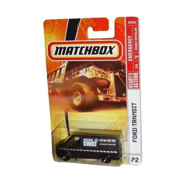マッチボックス マテル ミニカー MATCHBOX アメリカ直輸入  Matchbox 2007 MBX Emergency 1:64 Scale Die Cast Metal Car # 72 - Black Police SWAT Em...