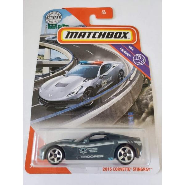 マッチボックス マテル ミニカー MATCHBOX アメリカ直輸入 GKK75 Matchbox 2020 MBX Highway 2015 Corvette Stingray, Gray 24/100海外限定品を迅速輸入！5〜15営業日に...