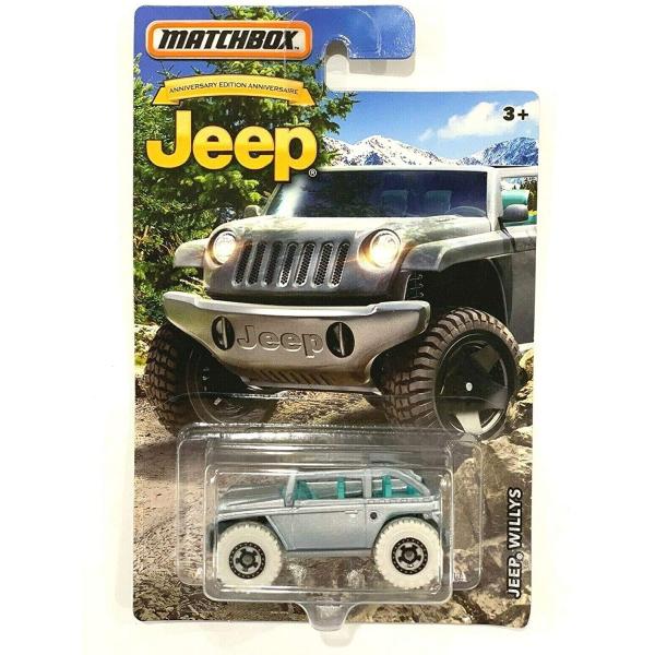 マッチボックス マテル ミニカー MATCHBOX アメリカ直輸入 DMN27 Matchbox Jeeps Willys, Anniversary Edition [Silver Body/White Wheels]海外限定品を迅速輸入！...