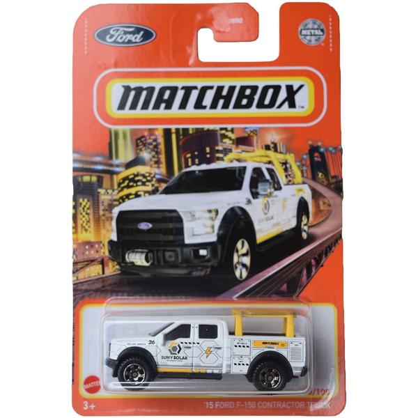 マッチボックス マテル ミニカー MATCHBOX アメリカ直輸入 GPP12 Matchbox '15 Ford F 150 Contractor Truck, [White] 78/100海外限定品を迅速輸入！5〜15営業日にて発送しま...
