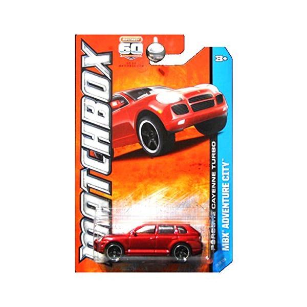 マッチボックス マテル ミニカー MATCHBOX アメリカ直輸入  Matchbox Porsche Cayenne Turbo (RED) MBX Adventure City 60th Anniversary 2013 Basic D...