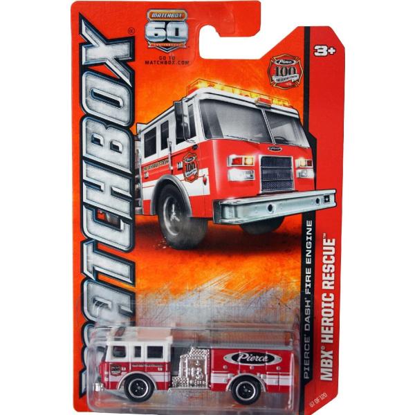 マッチボックス マテル ミニカー MATCHBOX アメリカ直輸入 30782 2013 Matchbox MBX Heroic Rescue Pierce Dash Fire Engine Red 100 YEARS海外限定品を迅速輸入！...