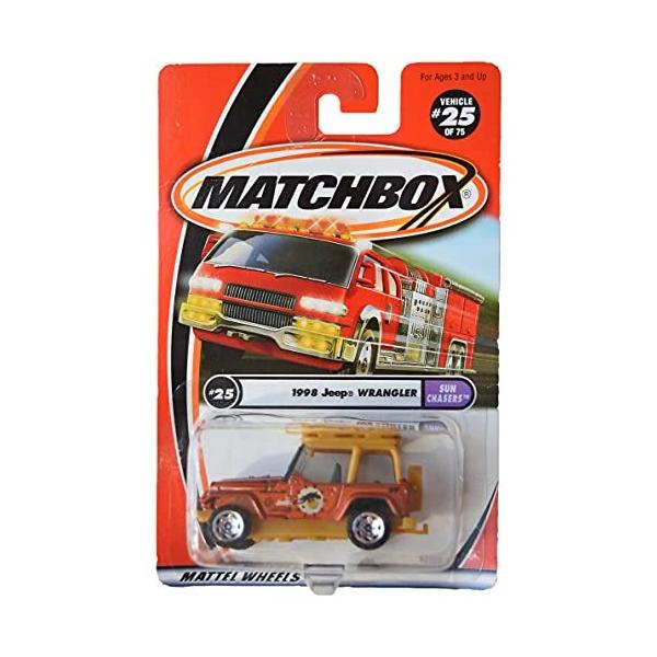マッチボックス マテル ミニカー MATCHBOX アメリカ直輸入  Matchbox 1998 Jeeps Wrangler, Burnt Orange #25 [Sun Chasers]海外限定品を迅速輸入！5〜15営業日にて発送します...
