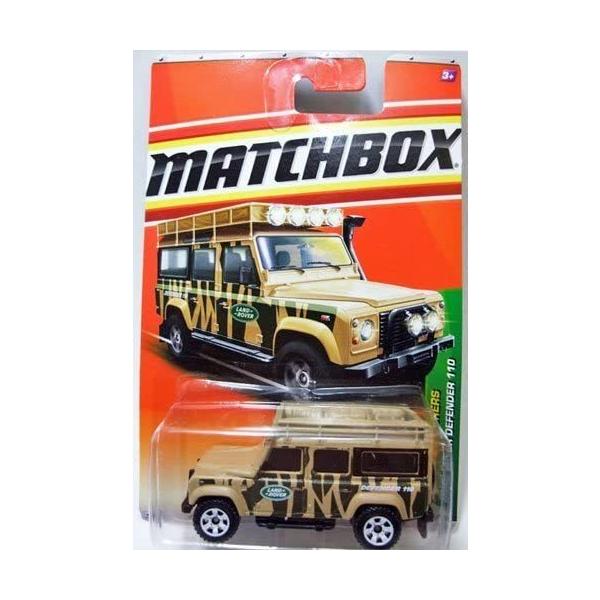 マッチボックス マテル ミニカー MATCHBOX アメリカ直輸入  Matchbox 2011 Jungle Explorers 6 of 6 Land Rover Defender 110 #100 tan/Beige with Str...