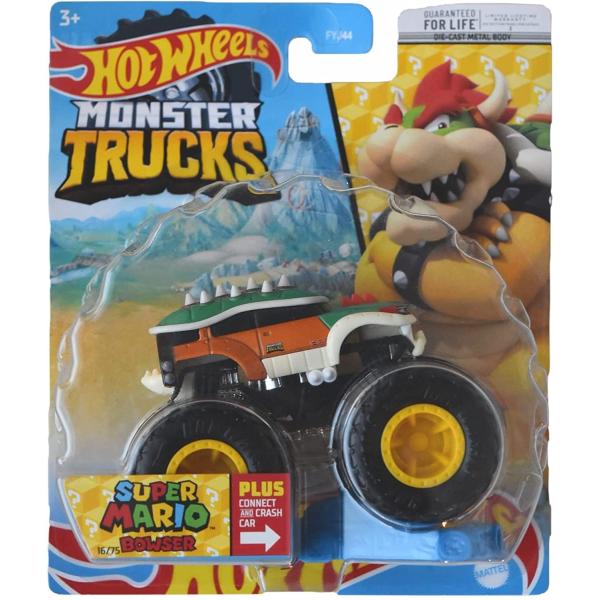 ホットウィール Hot Wheels モンスタートラック スーパーマリオ クッパ 16/75  Connect and Crash付き SUPER MARIO ビークル ミニカーホットウィール マテル ミニカー ホットウイール hhg84 ...